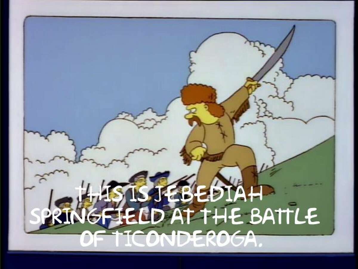 'The Simpsons' mock upstate New York