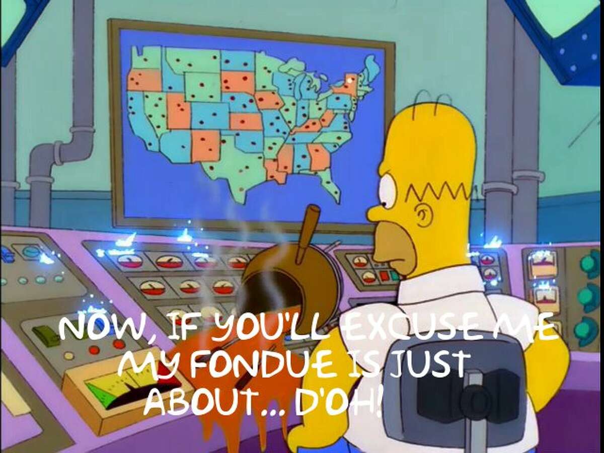 'The Simpsons' mock upstate New York