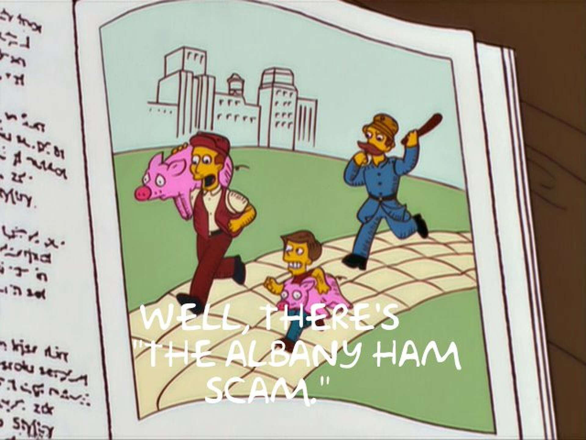 'The Simpsons' mock upstate New York
