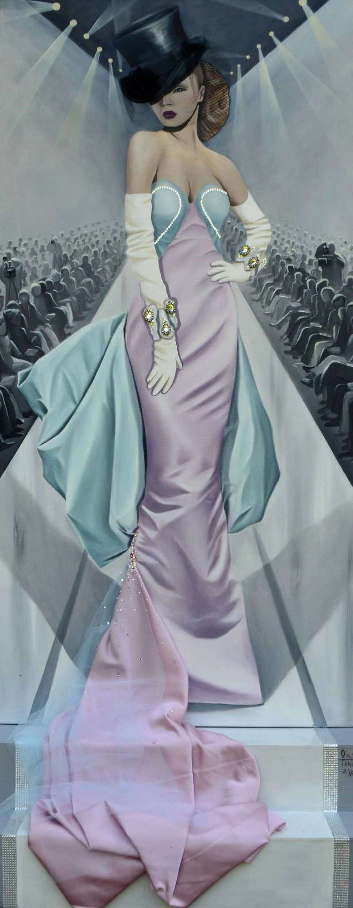 Clothes by Dior, Pucci and Galliano inspire Norwalk painter’s art