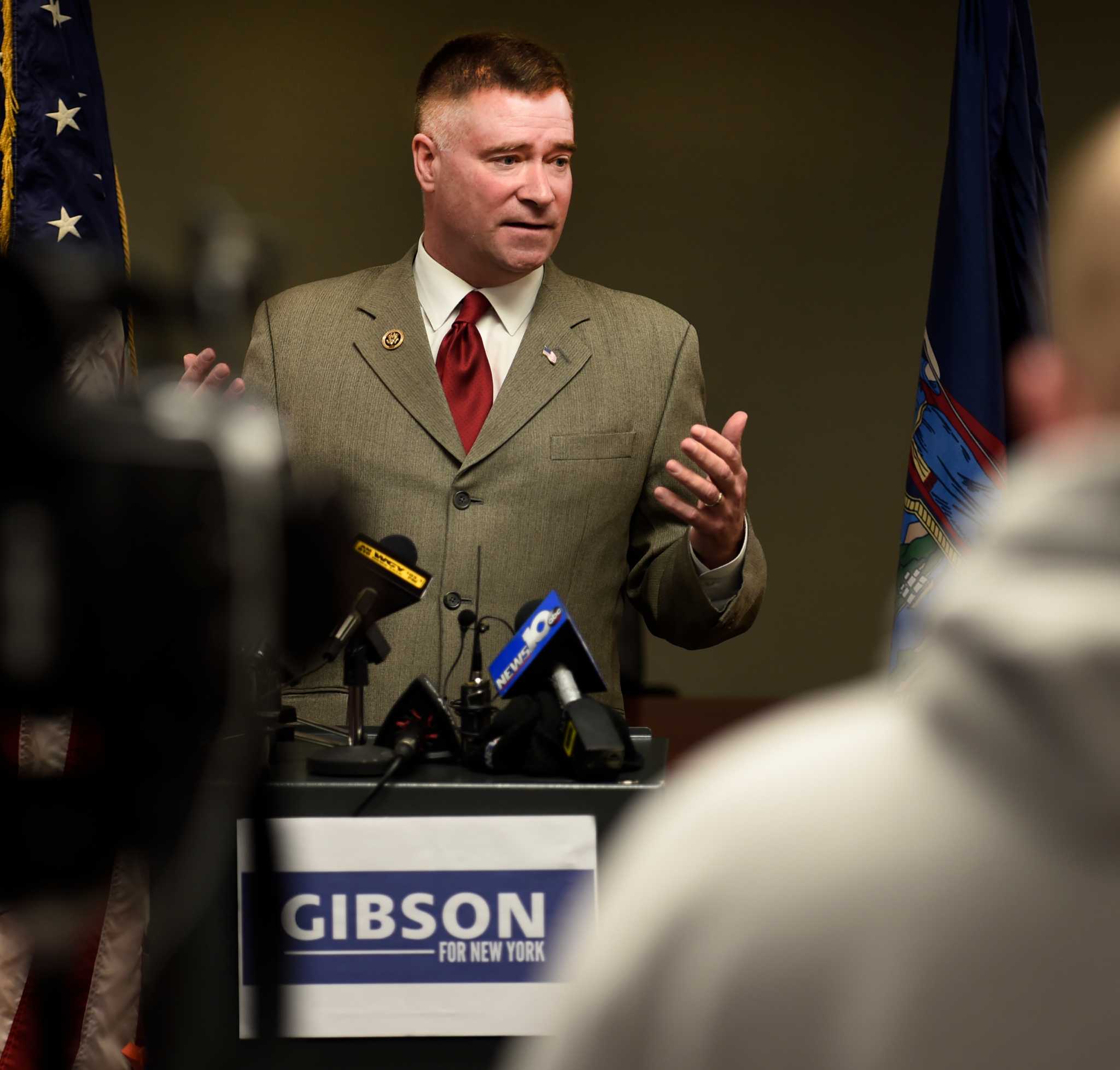 Gibson lays out polished platform for a campaign