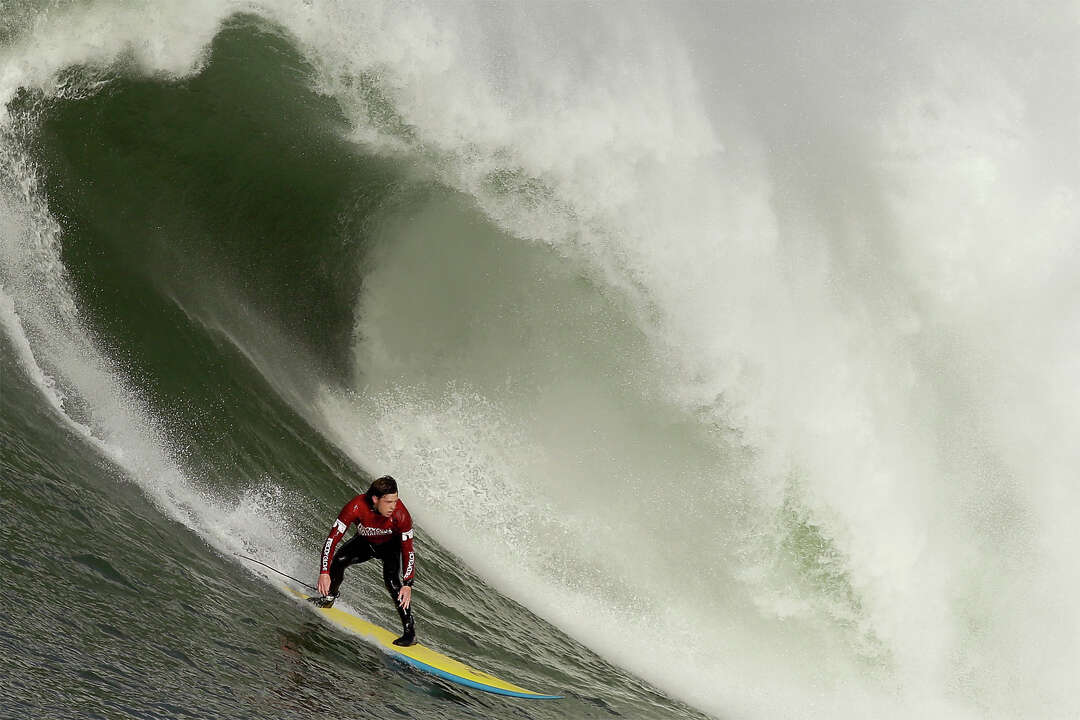 Video: The waves were epic at Mavericks on Monday