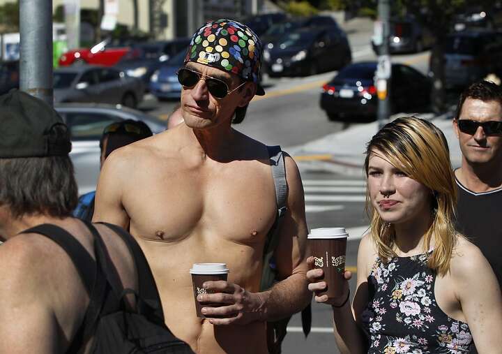Nudists March In San Francisco Streets For Valentine S Parade