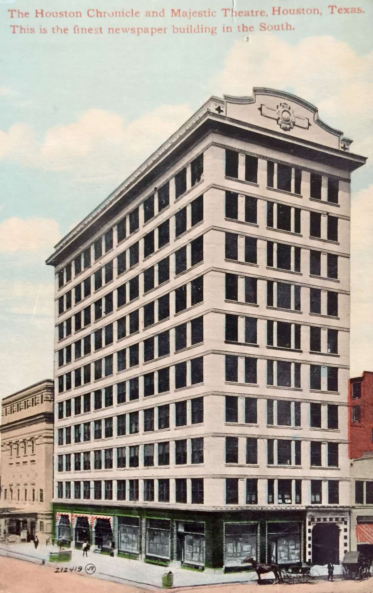 When downtown was home to Houston's big daily newspapers