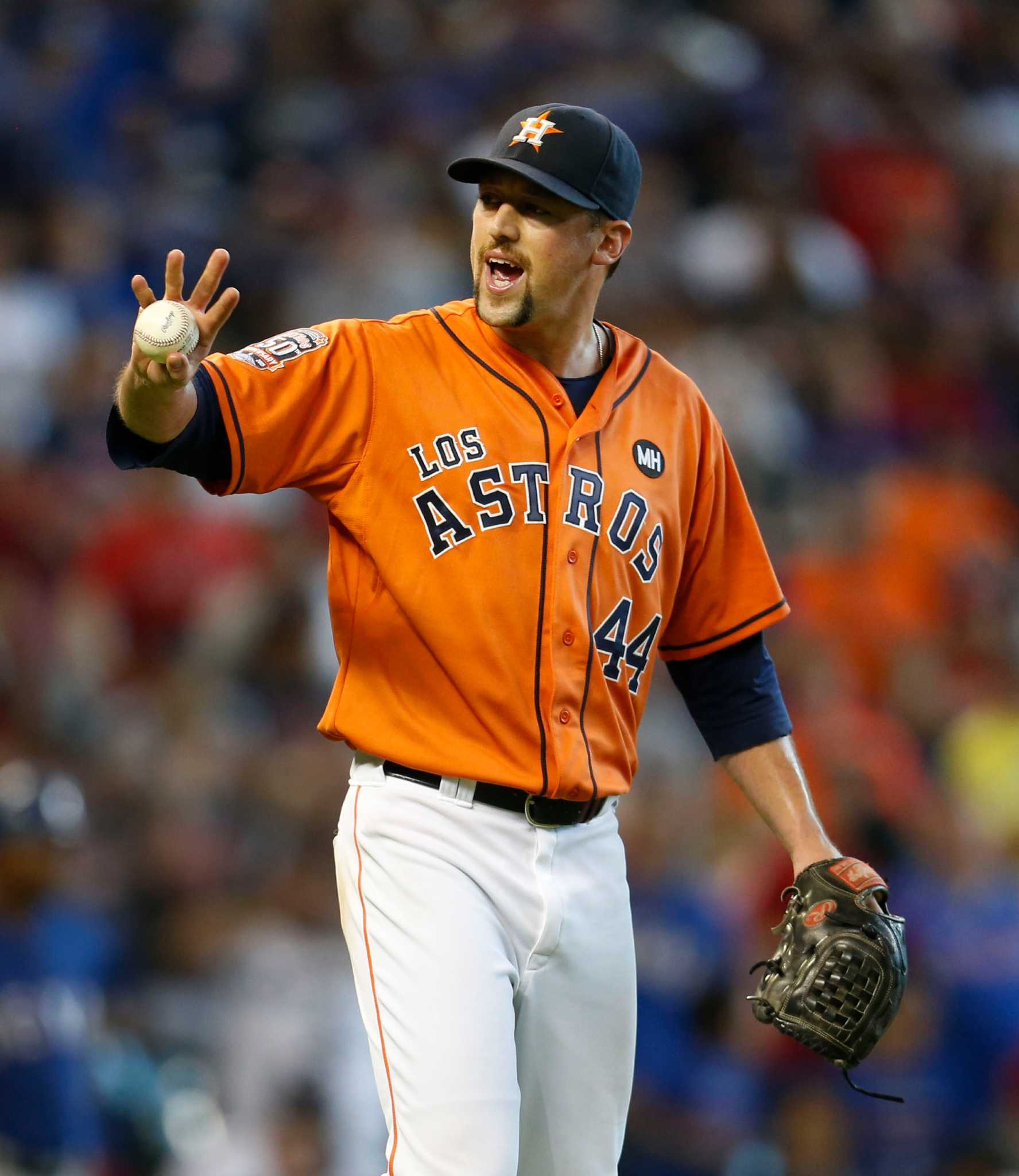 Astros' Luke Gregerson makes statement against Tigers