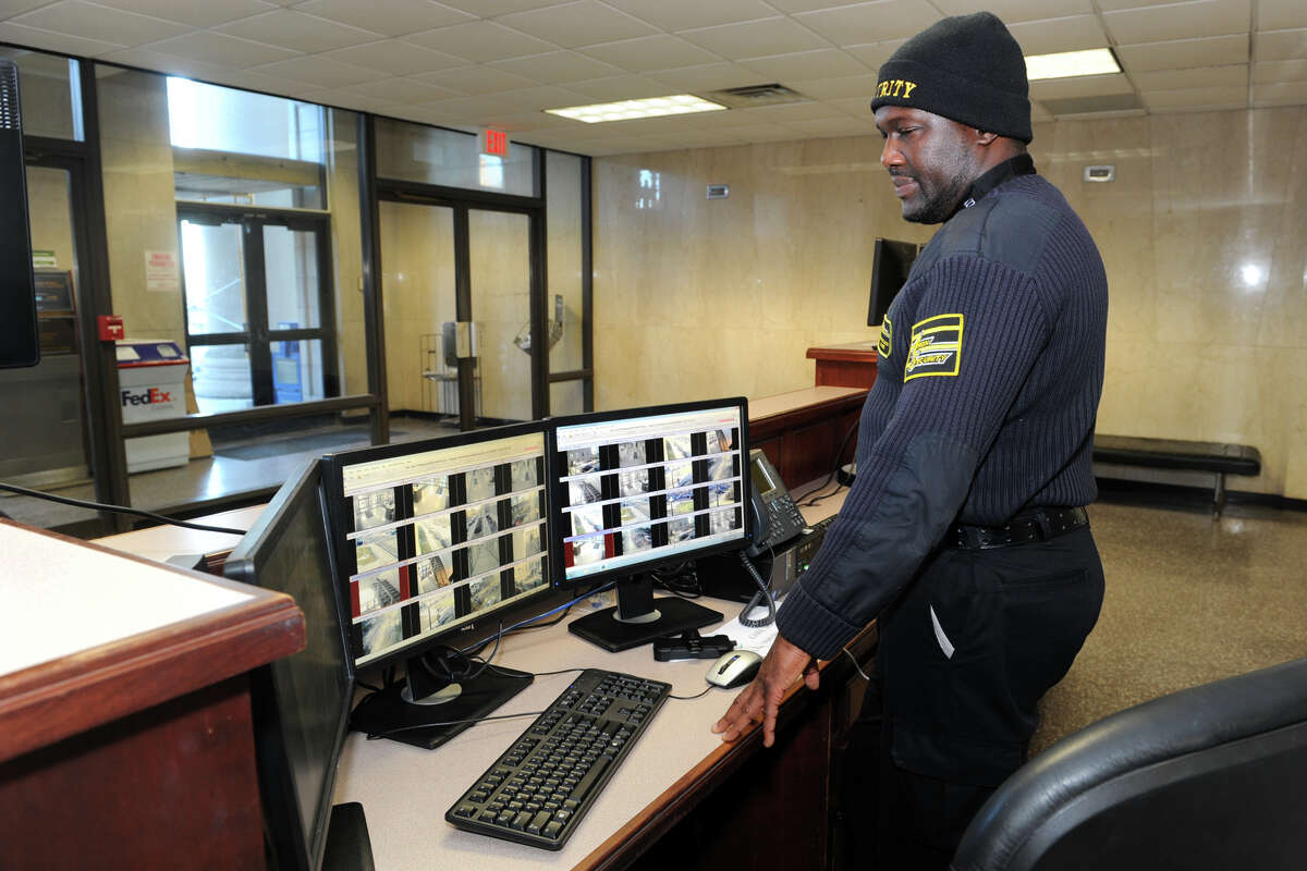 Guards assigned to Bridgeport City Hall