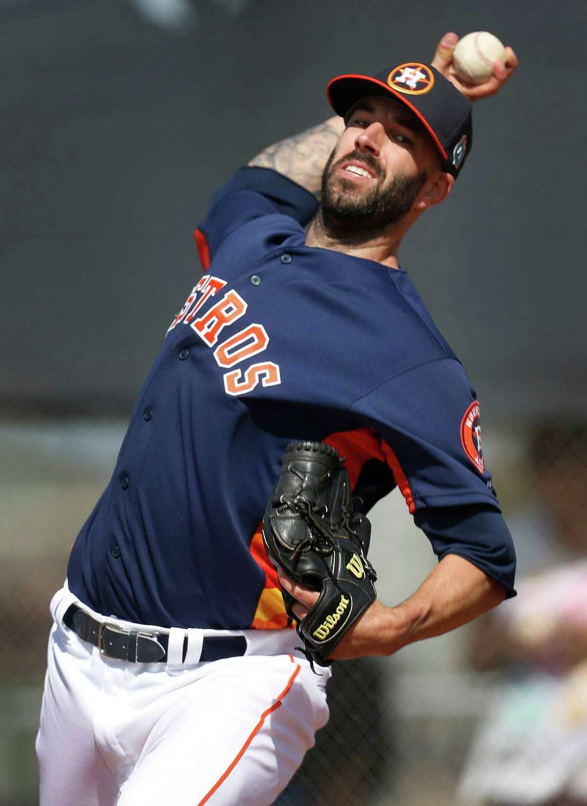 Mike Fiers not worried about spot in Astros' rotation