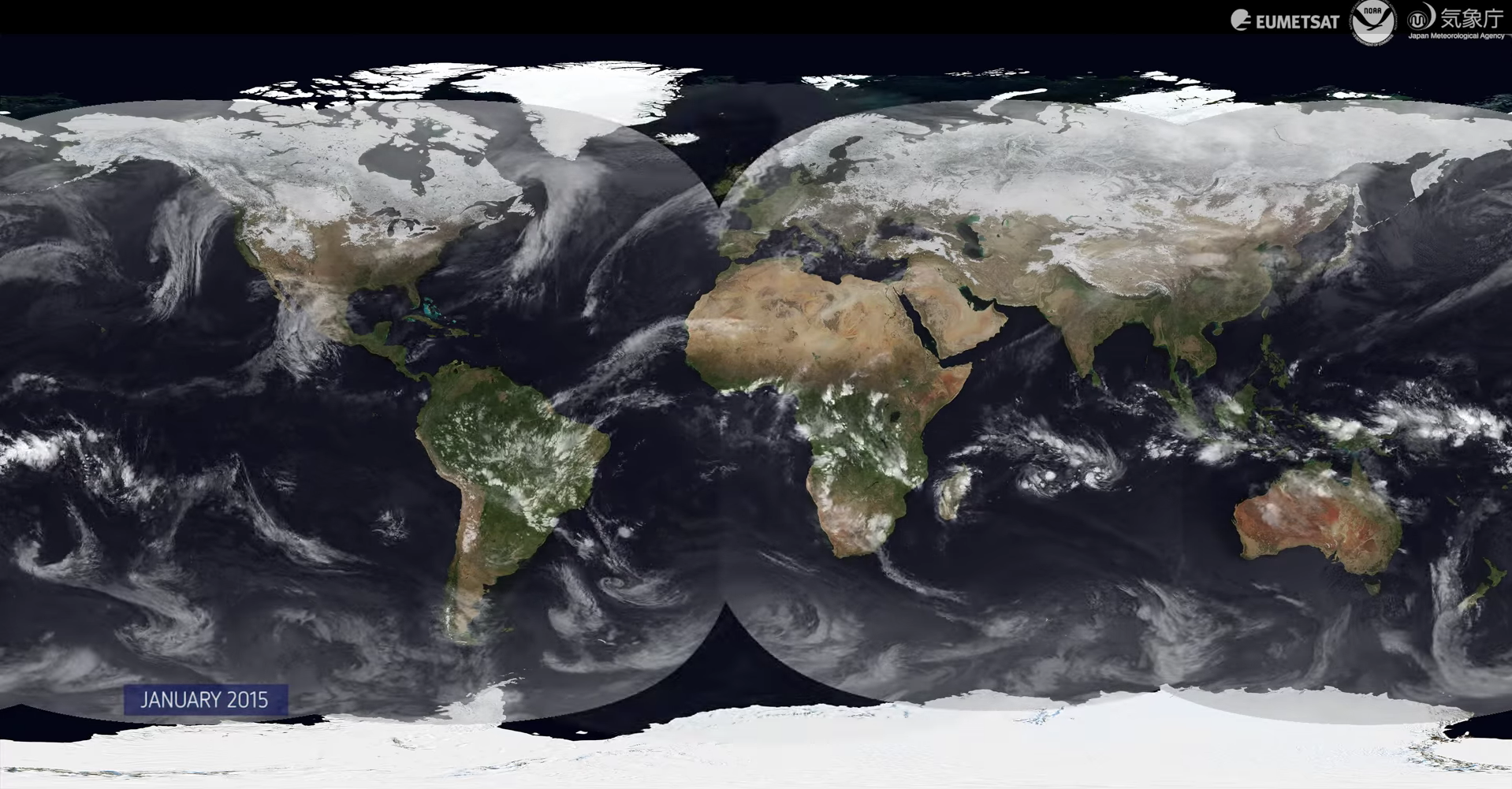 Time-lapse video shows the weather of 2015, storms and all