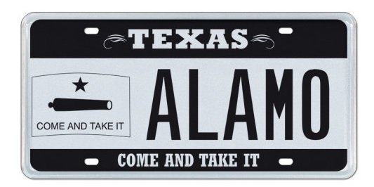 Here's how to become the only Texan with an 'Alamo' license plate