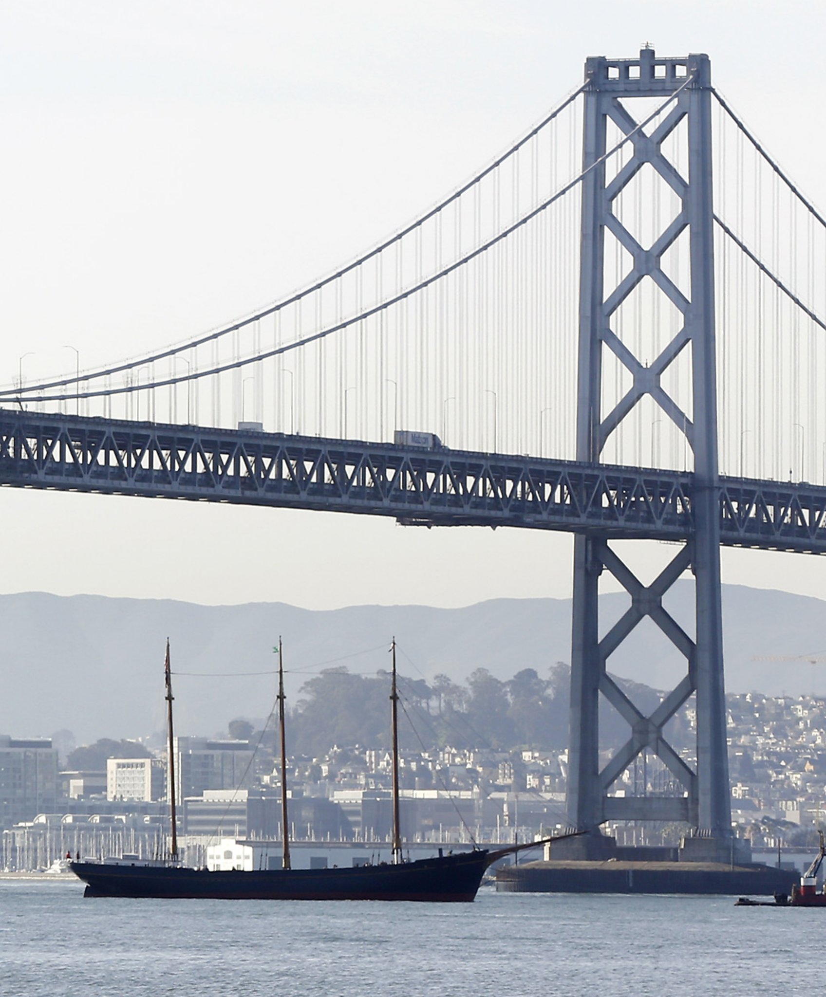 Historic C.A. Thayer returns to home port after major restoration