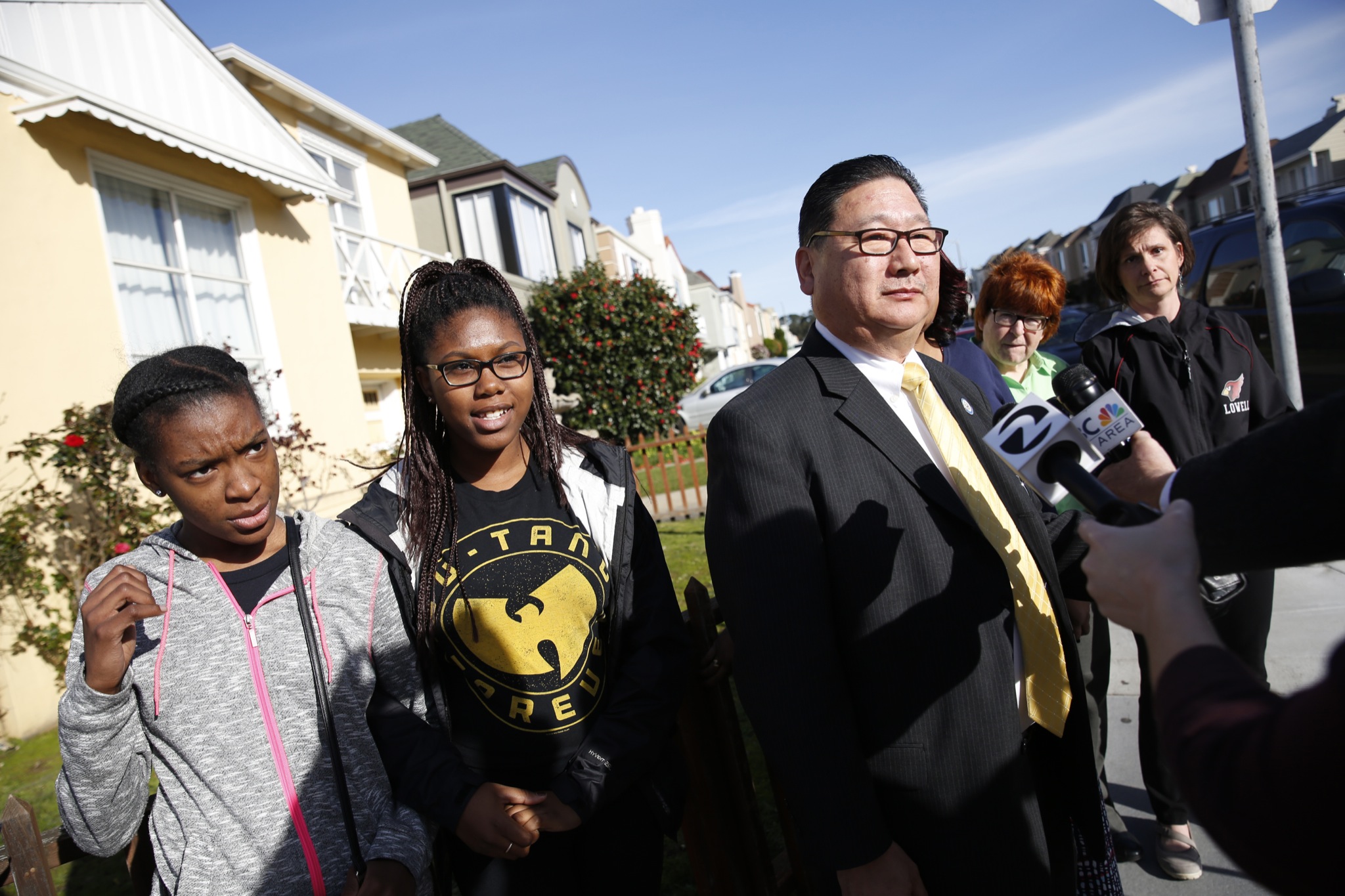 Lowell High students walk out to protest sign seen as racist