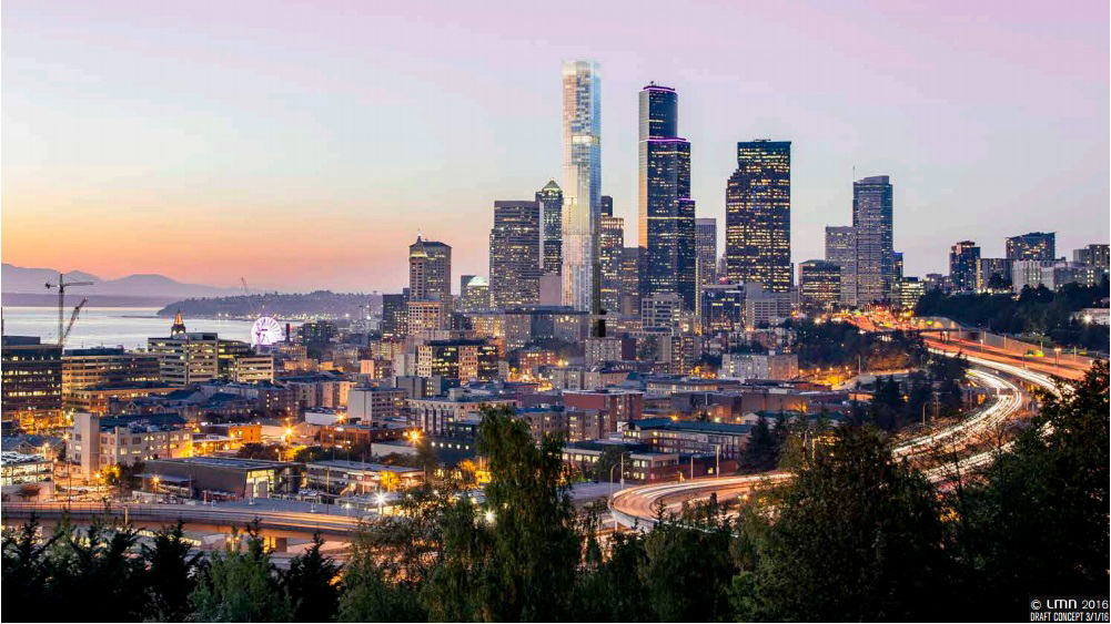 Seattle's tallest tower plan scaled back to 100 stories or less