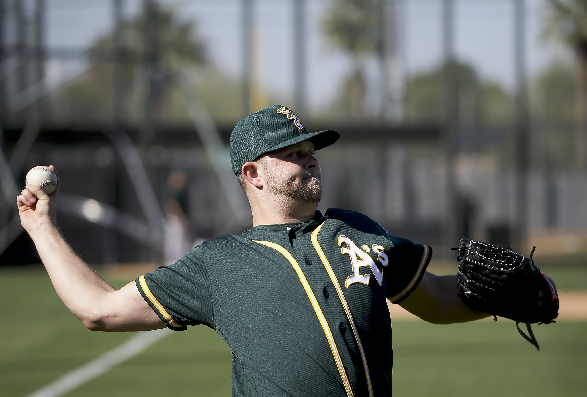 A’s Jesse Hahn is bigger, stronger and determined to stay healthy