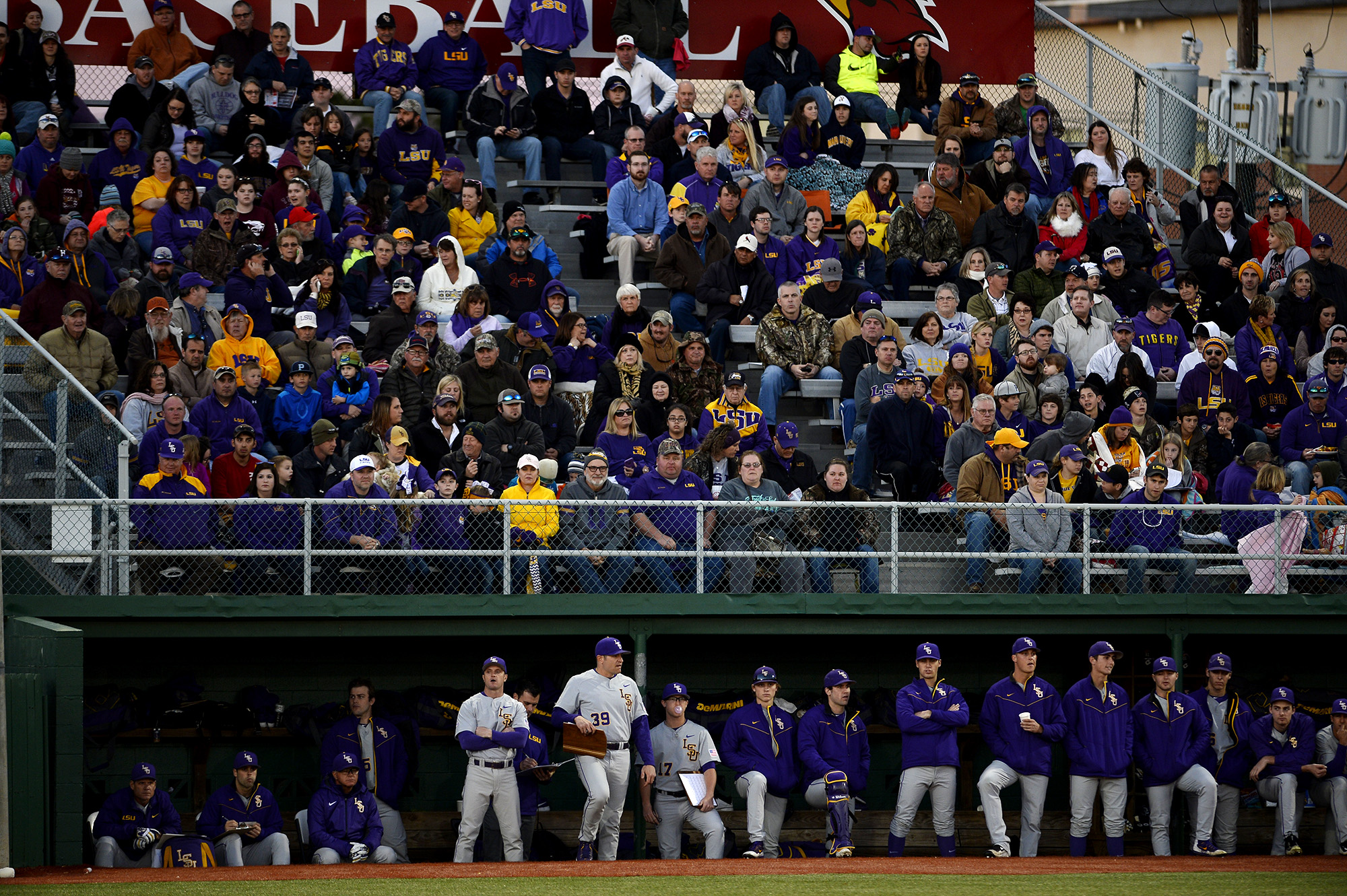 Festive crowd on hand for No. 7 LSU's visit