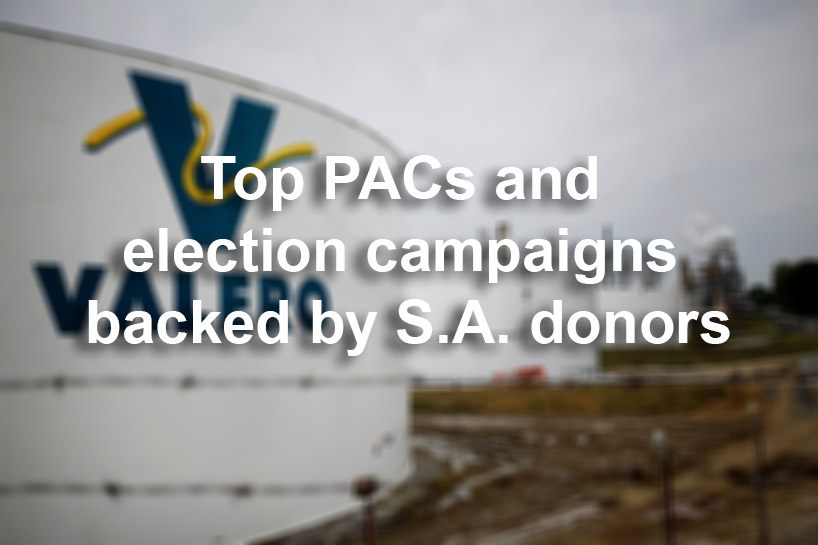 These are the top election campaigns and PACs backed by San Antonio donors