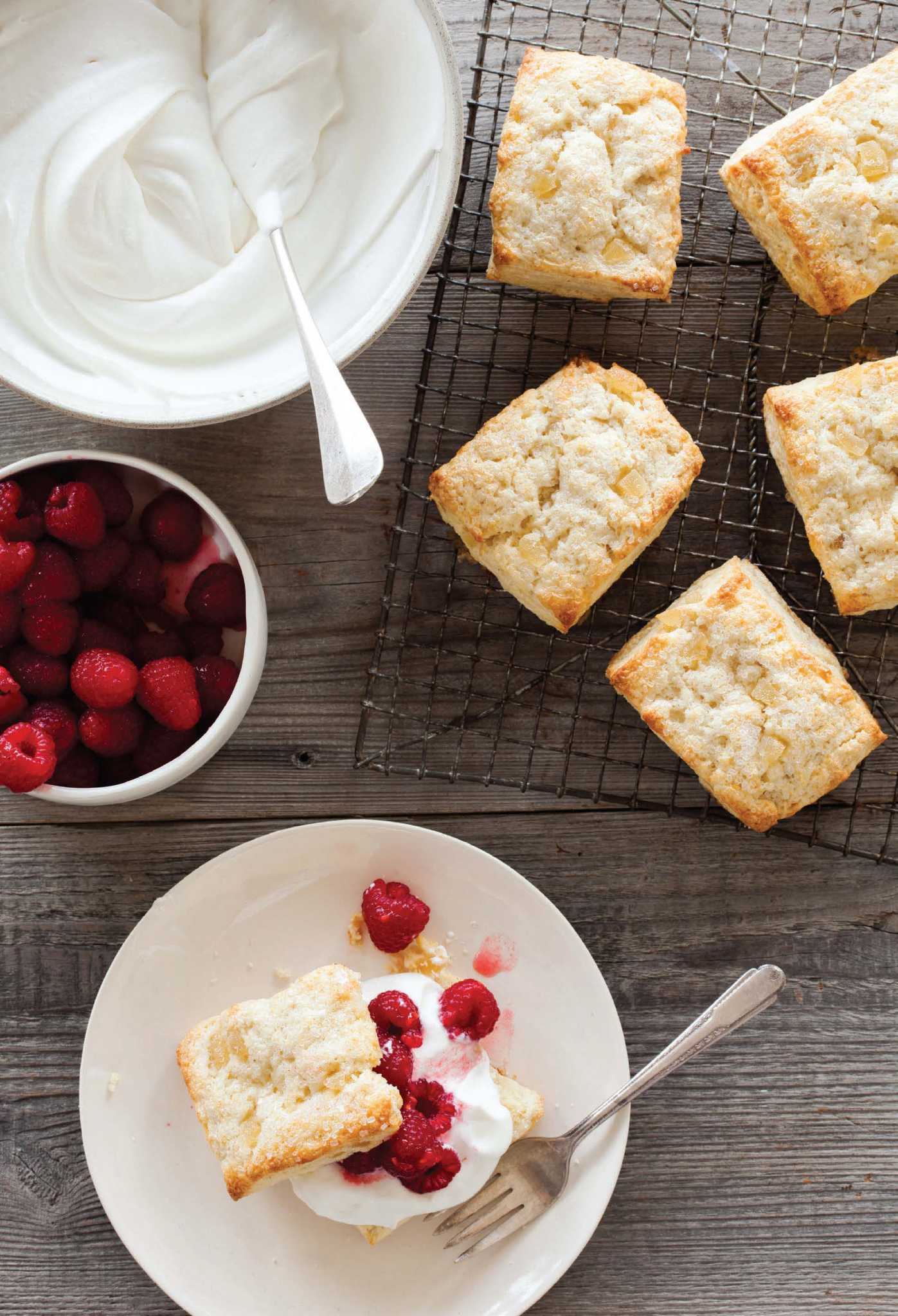 Recipe: Raspberry shortcake with double ginger biscuits