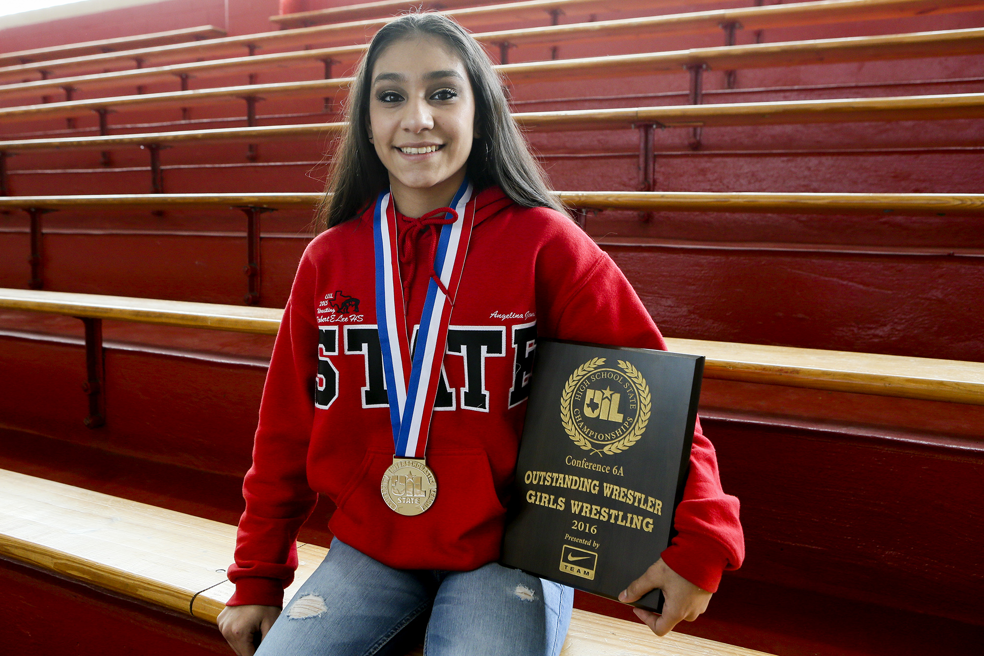 Lee wrestler comes up golden this time