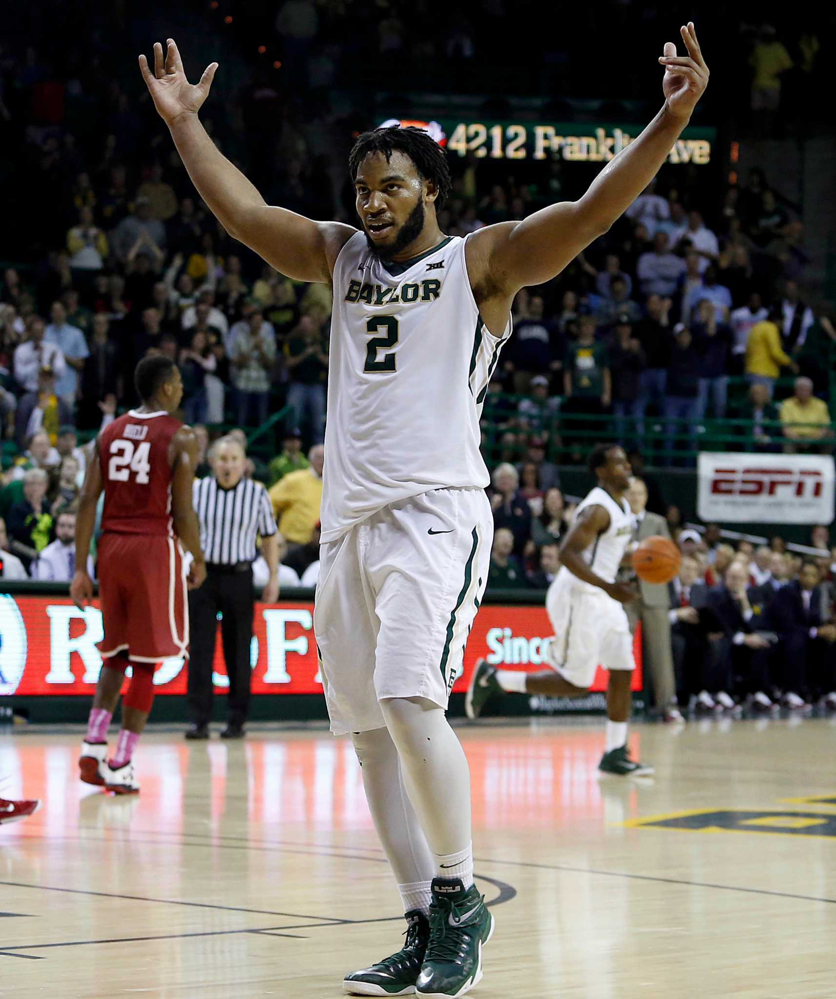Baylor basketball forward Rico Gathers will play football next season