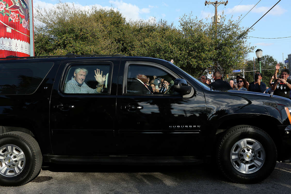 Bill Clinton stumps for Hillary in San Antonio