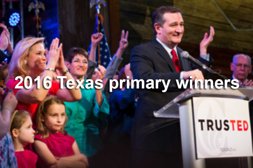 2016 Texas primary election winners