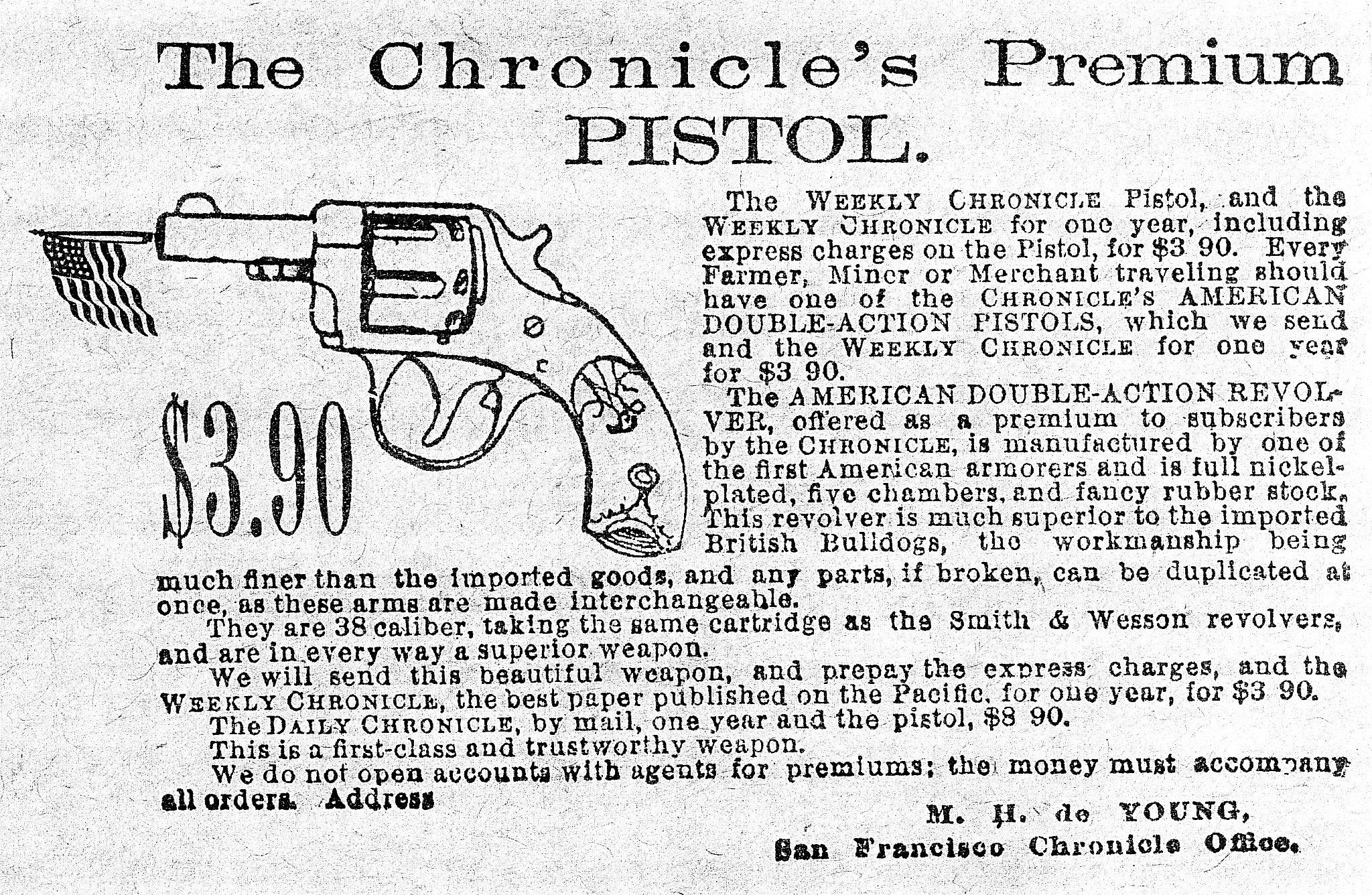 Write to bear arms: When The Chronicle gave guns to subscribers