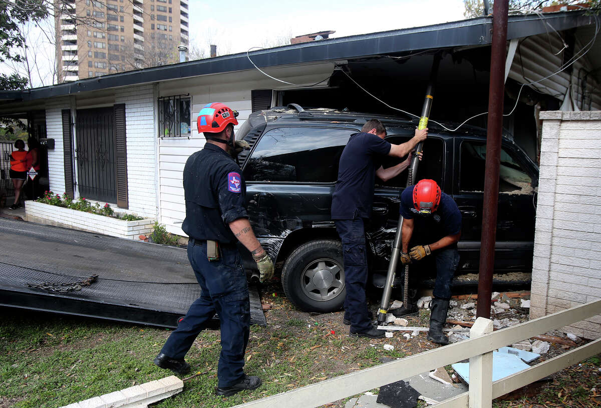 SUV crashes through bedroom wall of home on San Antonio's North Side