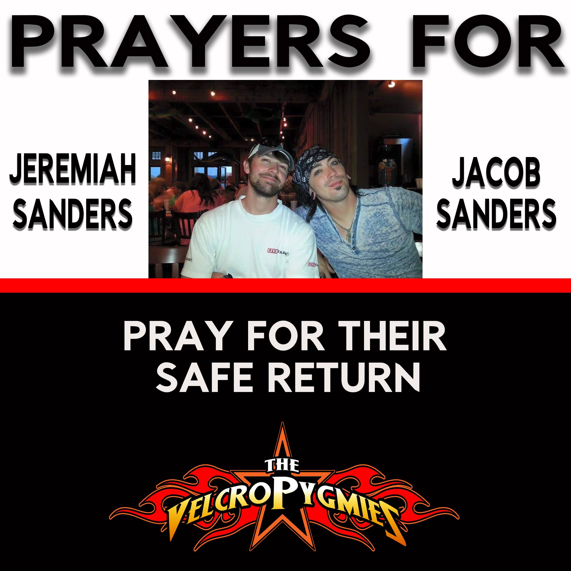 Jacob Sanders, bass player for Velcro Pygmies, goes missing