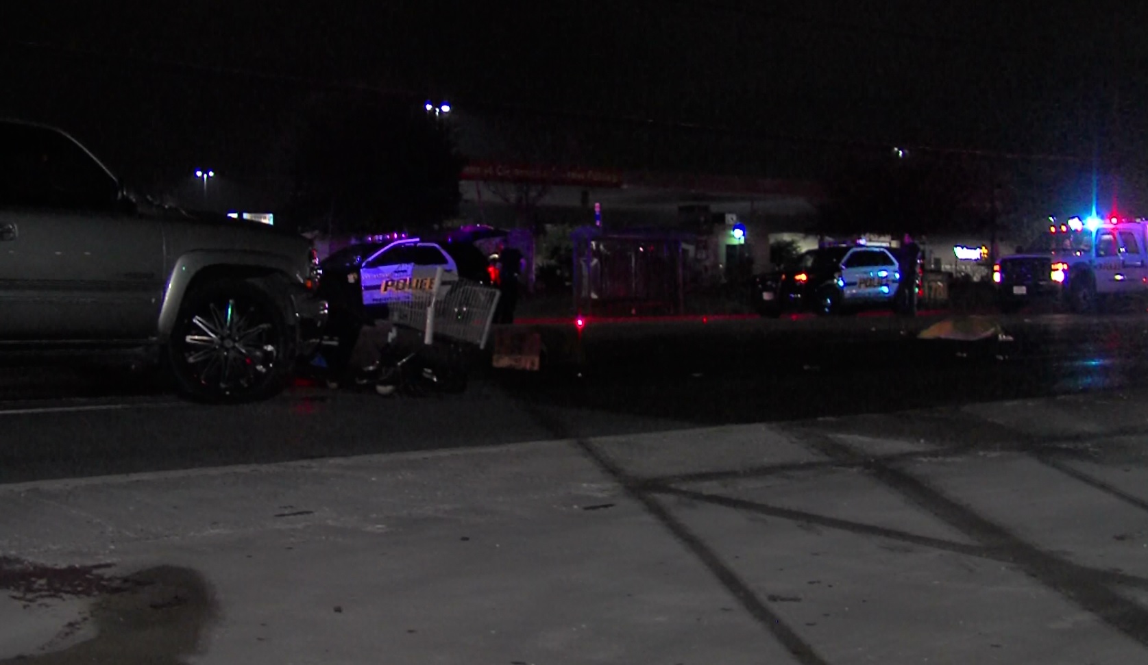 Man dies after being hit by a car while running in the street