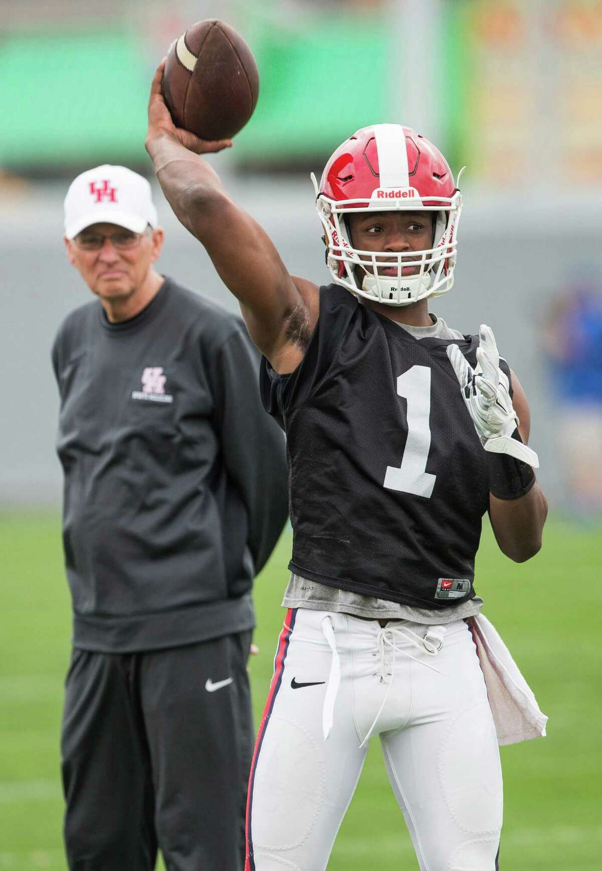Houston QB Greg Ward Jr. works on being a more vocal leader