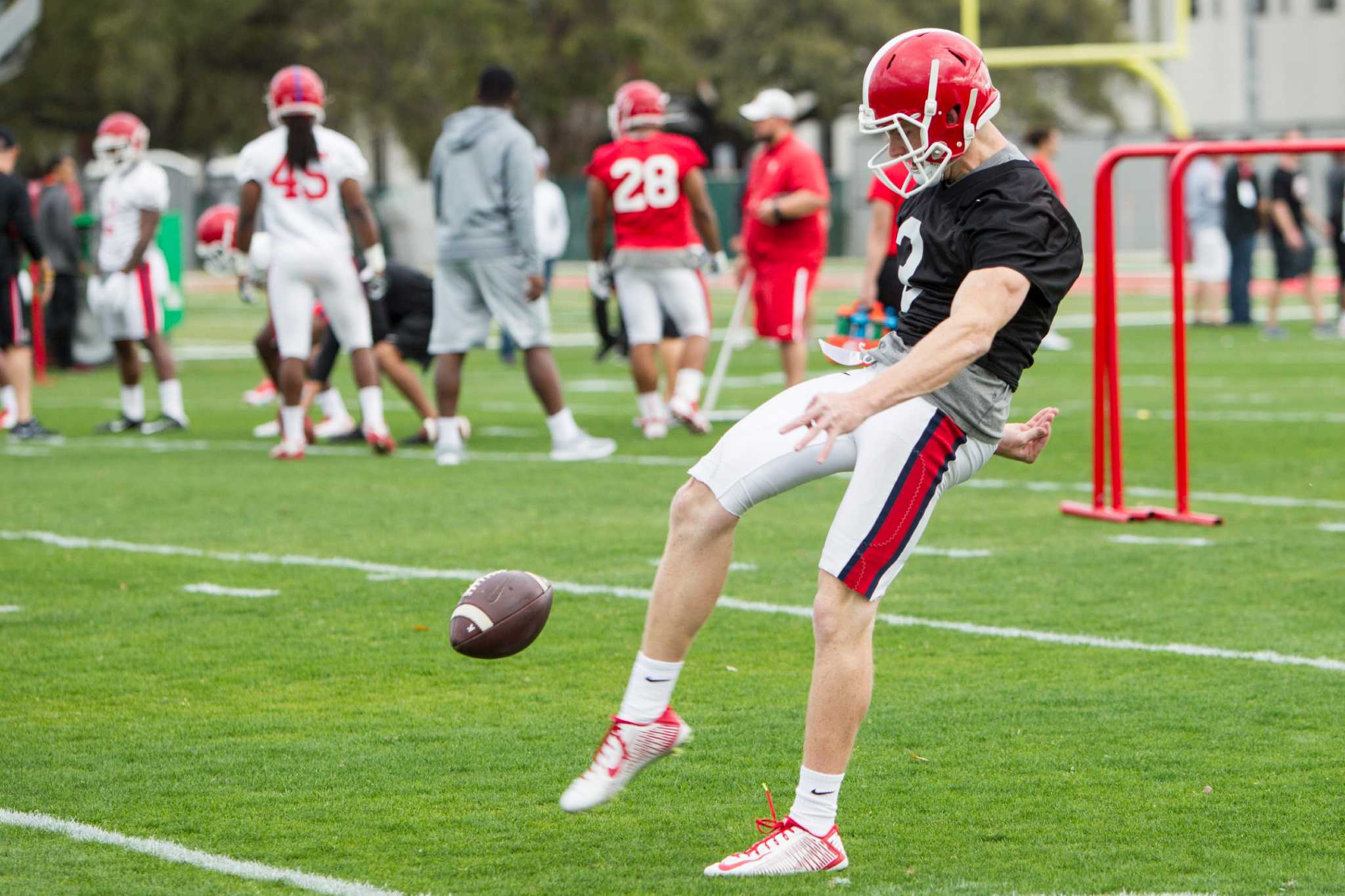 First day of UH spring football