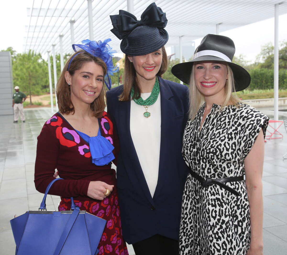 Ladies who lunch sport hats in the park