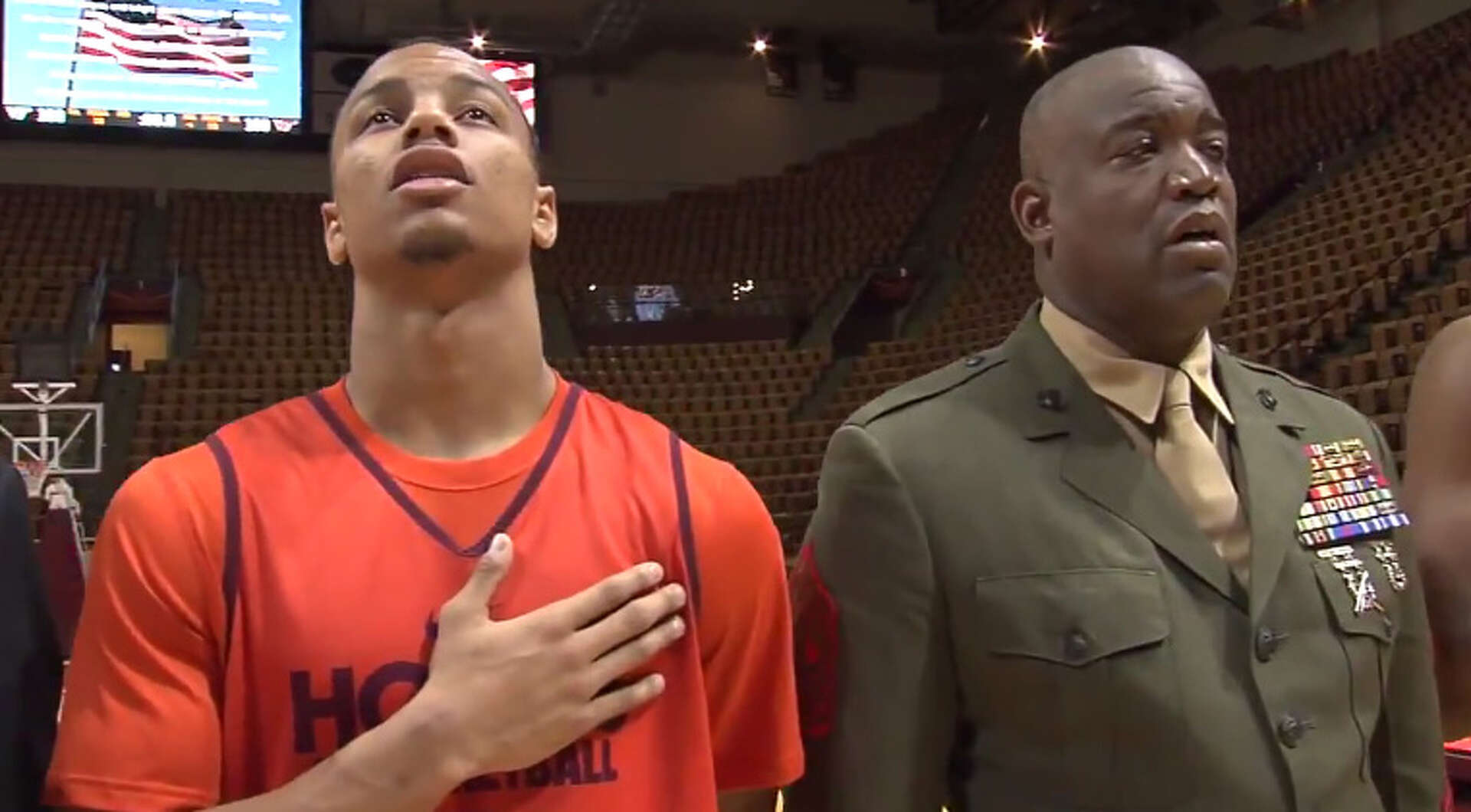 Virginia Tech coach teaches his team respect for National Anthem