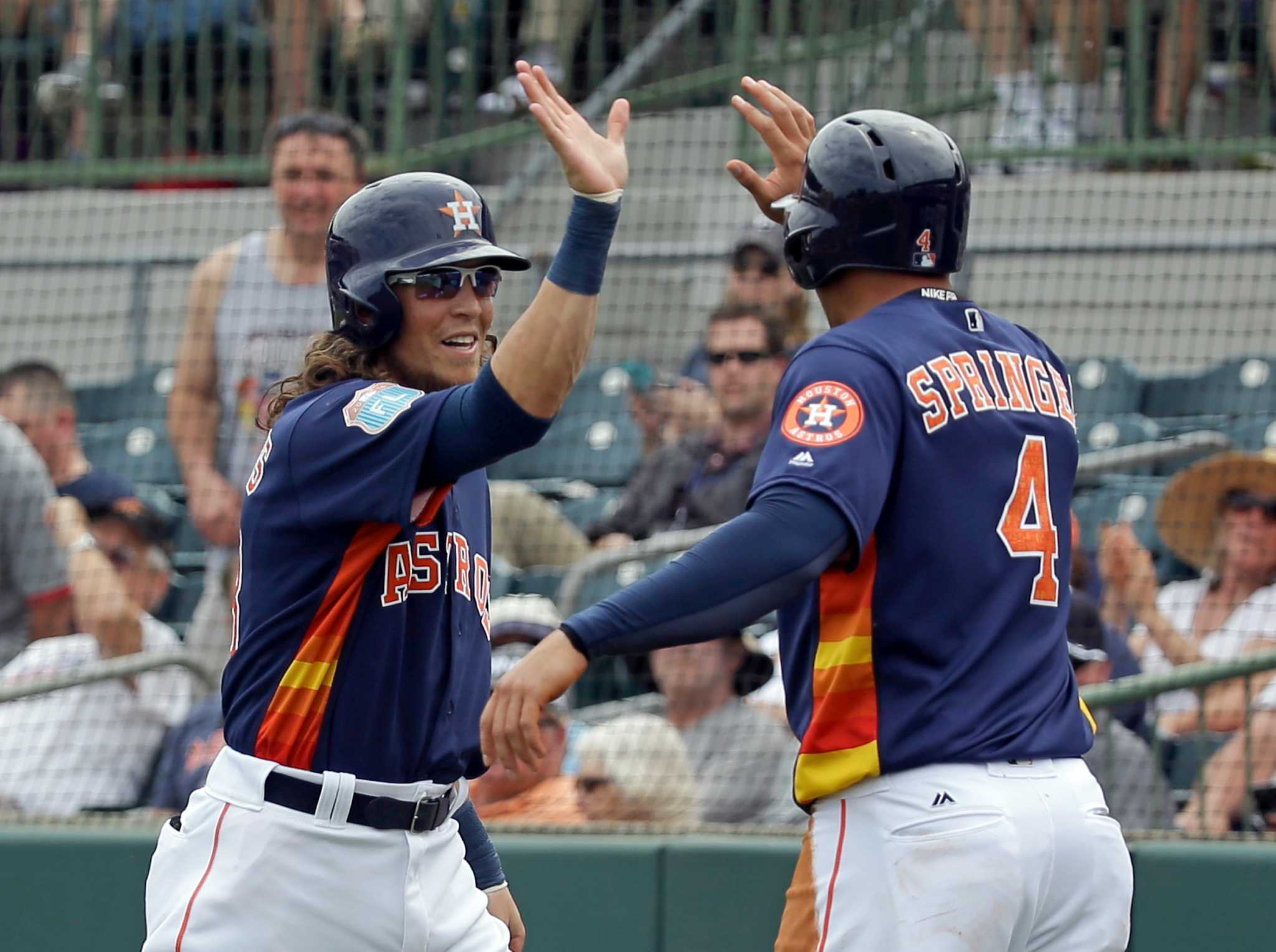 Colby Rasmus, Astros hammer Tigers