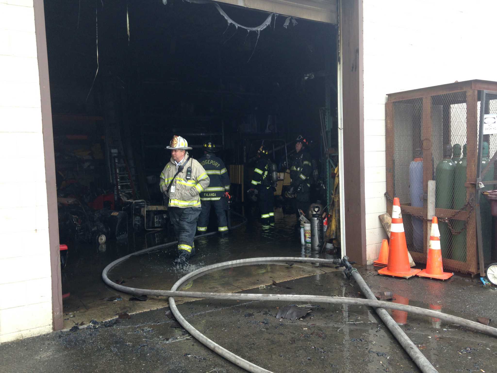 Fire touched off by welder’s torch