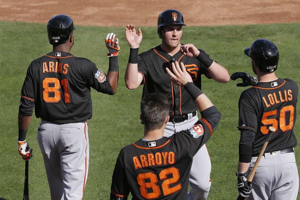 Giants’ outfield shift: Will homegrown prospects step up?