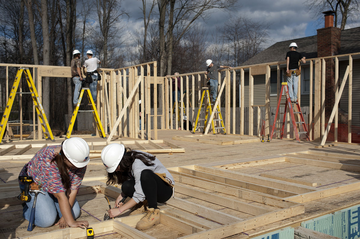 Constructing a home: Building Trades students gain hands-on experience