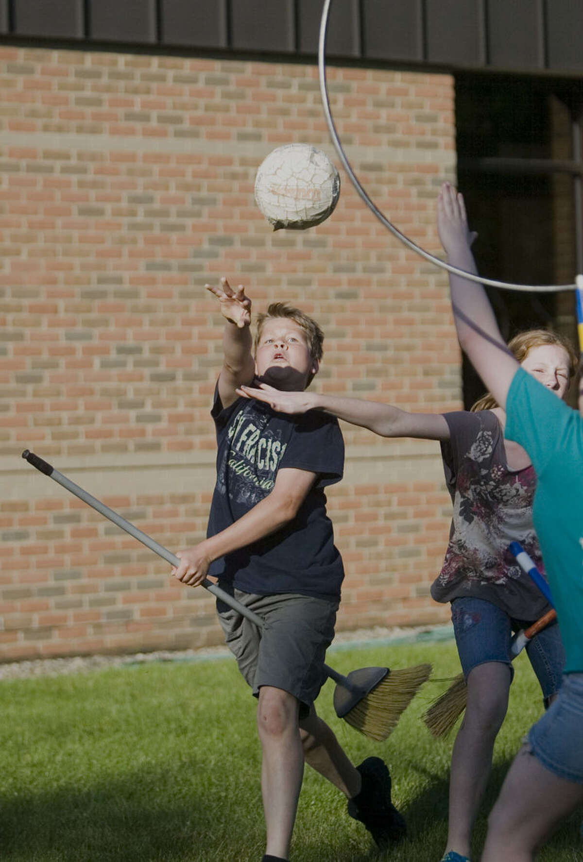 Quidditch, anyone? U-M team teaches game to kids