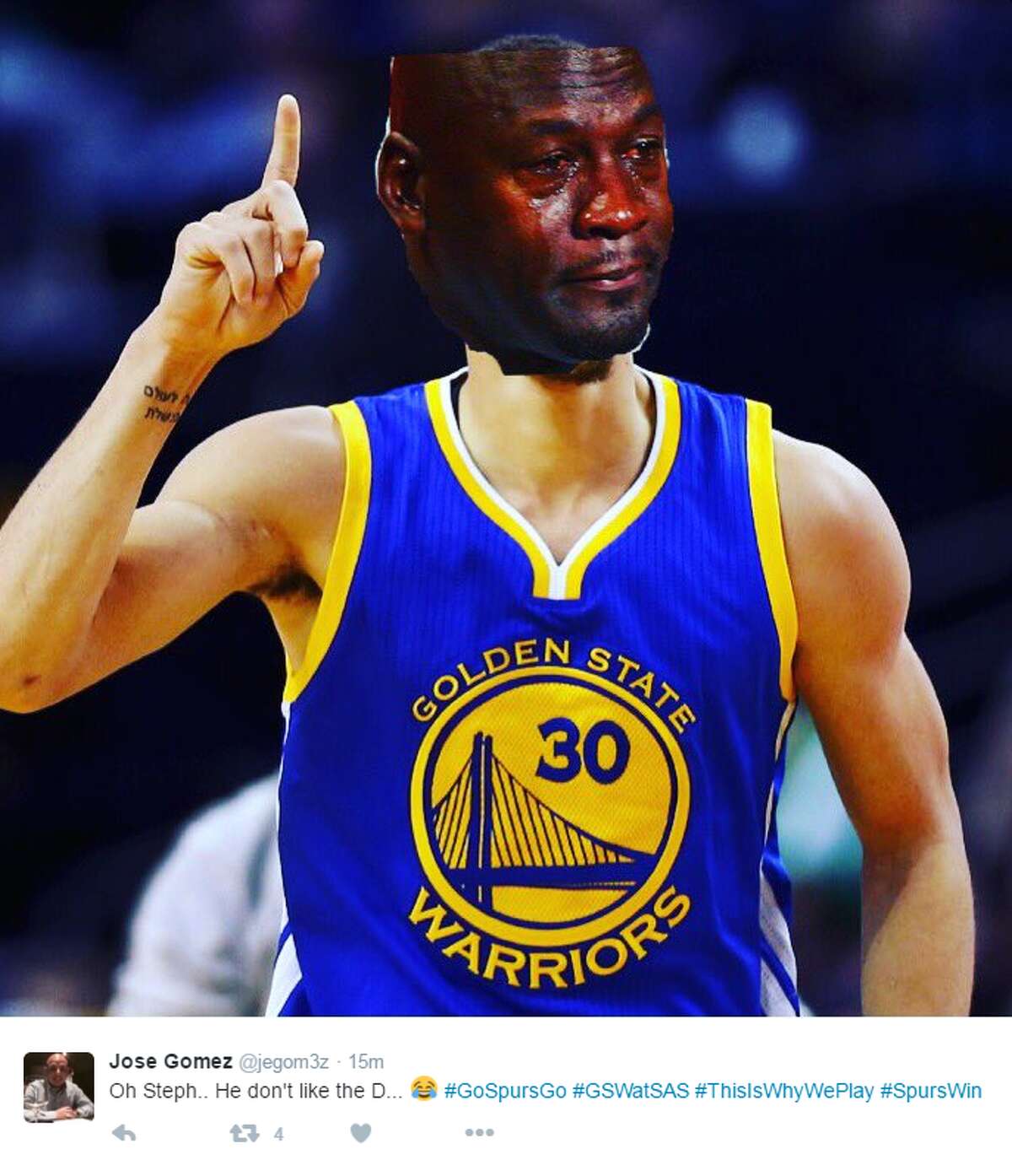 Fans flood Twitter with triumphant memes after Spurs take down Warriors
