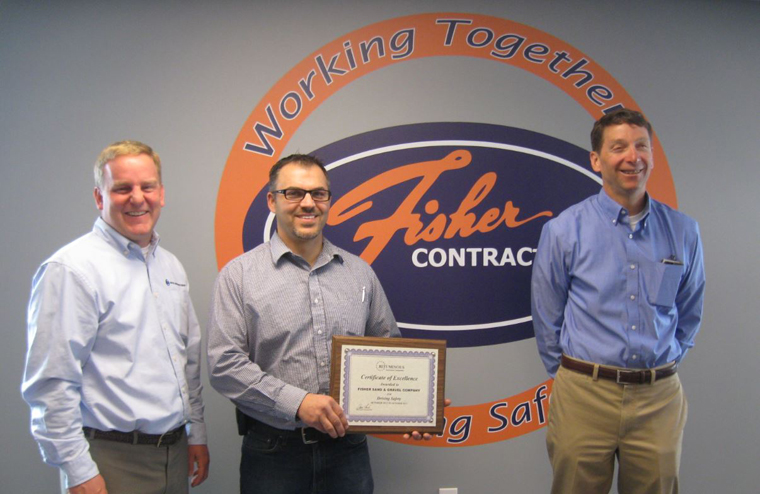 Fisher Companies earns certificate of excellence from insurance company