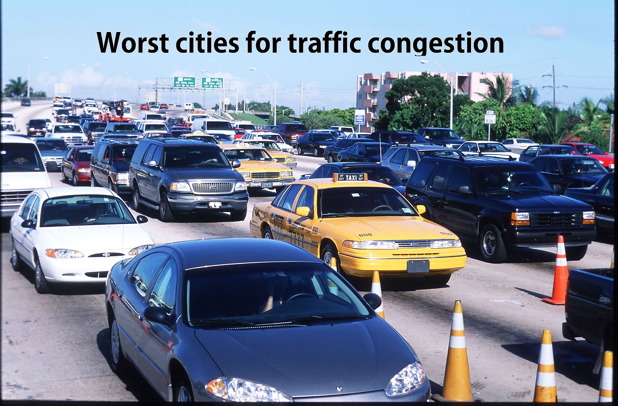 Cities with worst traffic congestion