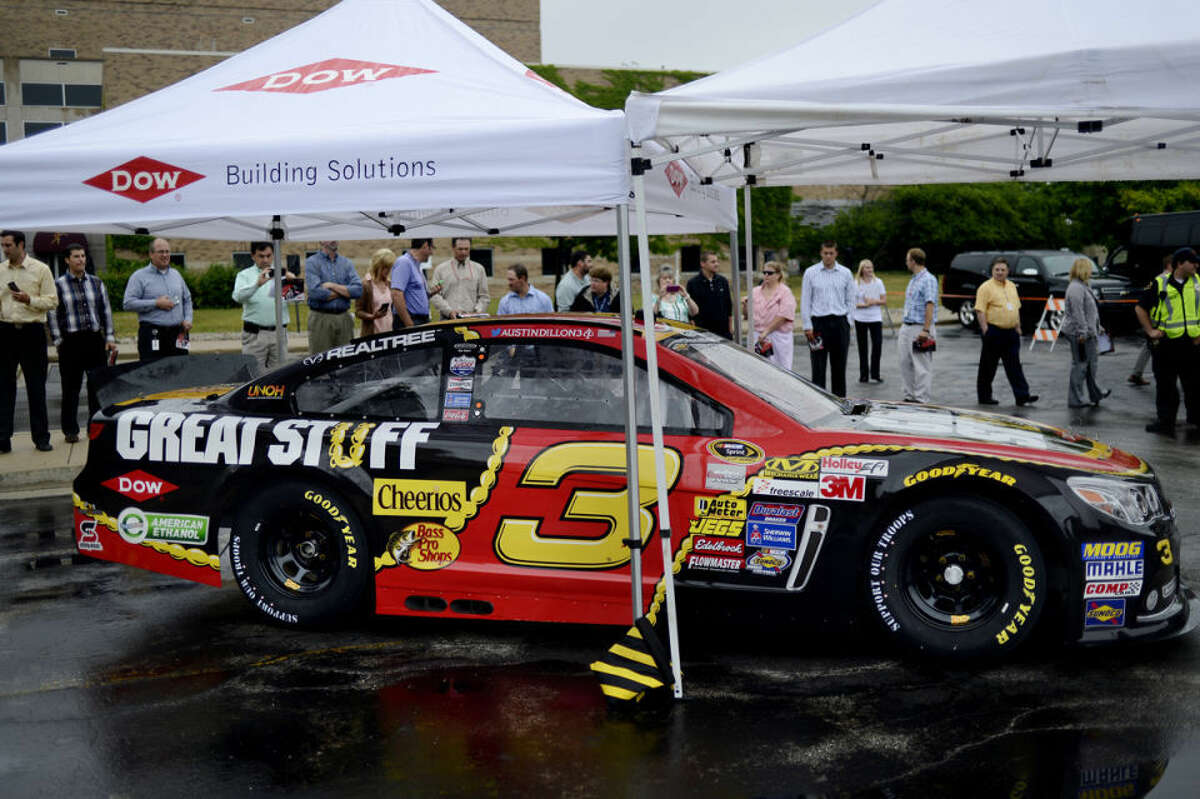 NASCAR driver Dillon in Midland, talks about partnership with Dow