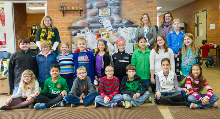 Siebert Elementary School students contribute to Salvation Army food drive