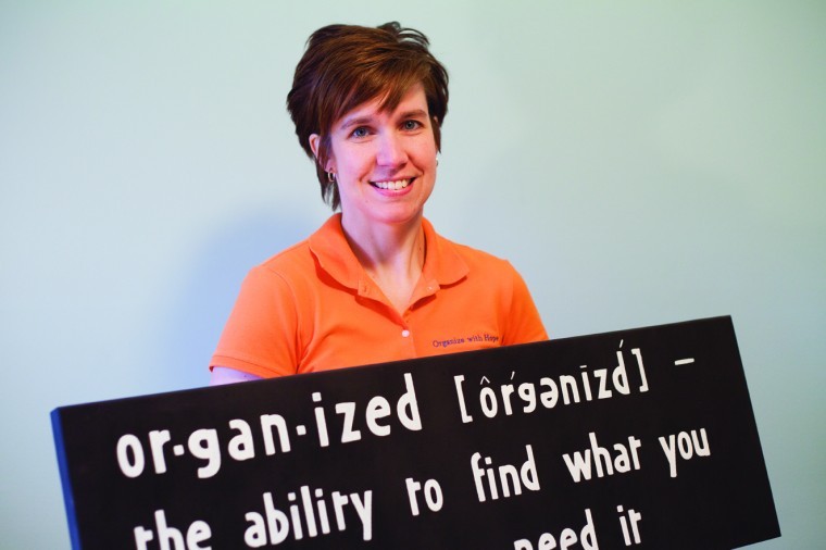 Get Organized! Pro organizer encourages others with helpful tips