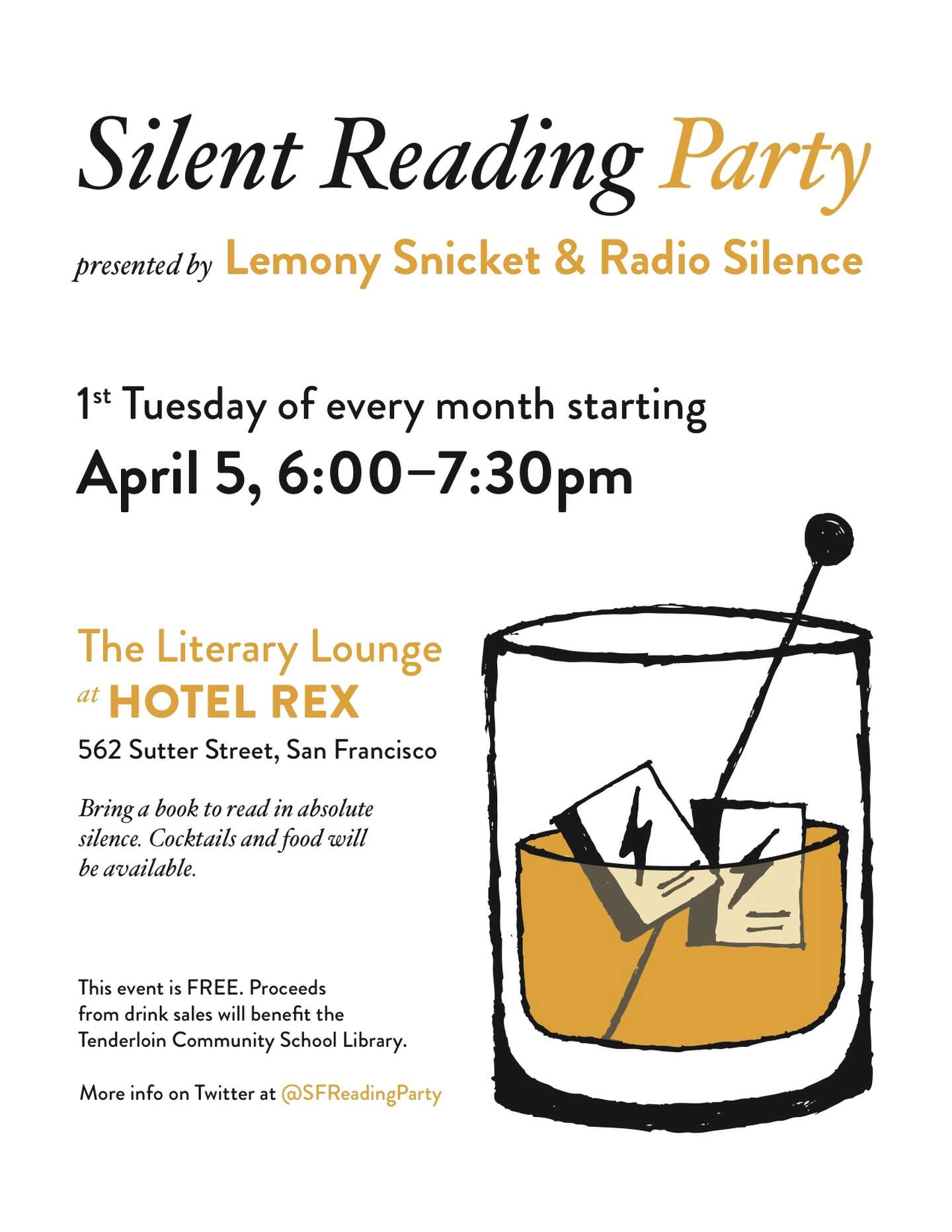 Readers unite! And raise a glass. It’s the Silent Reading Party