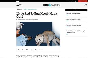 The NRA's family site is rewriting fairy tales to include guns