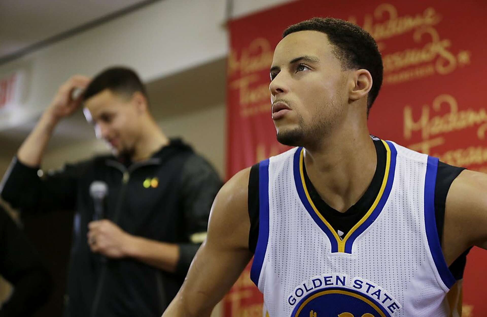 Stephen Curry waxes nostalgic after seeing Madame Tussauds likeness