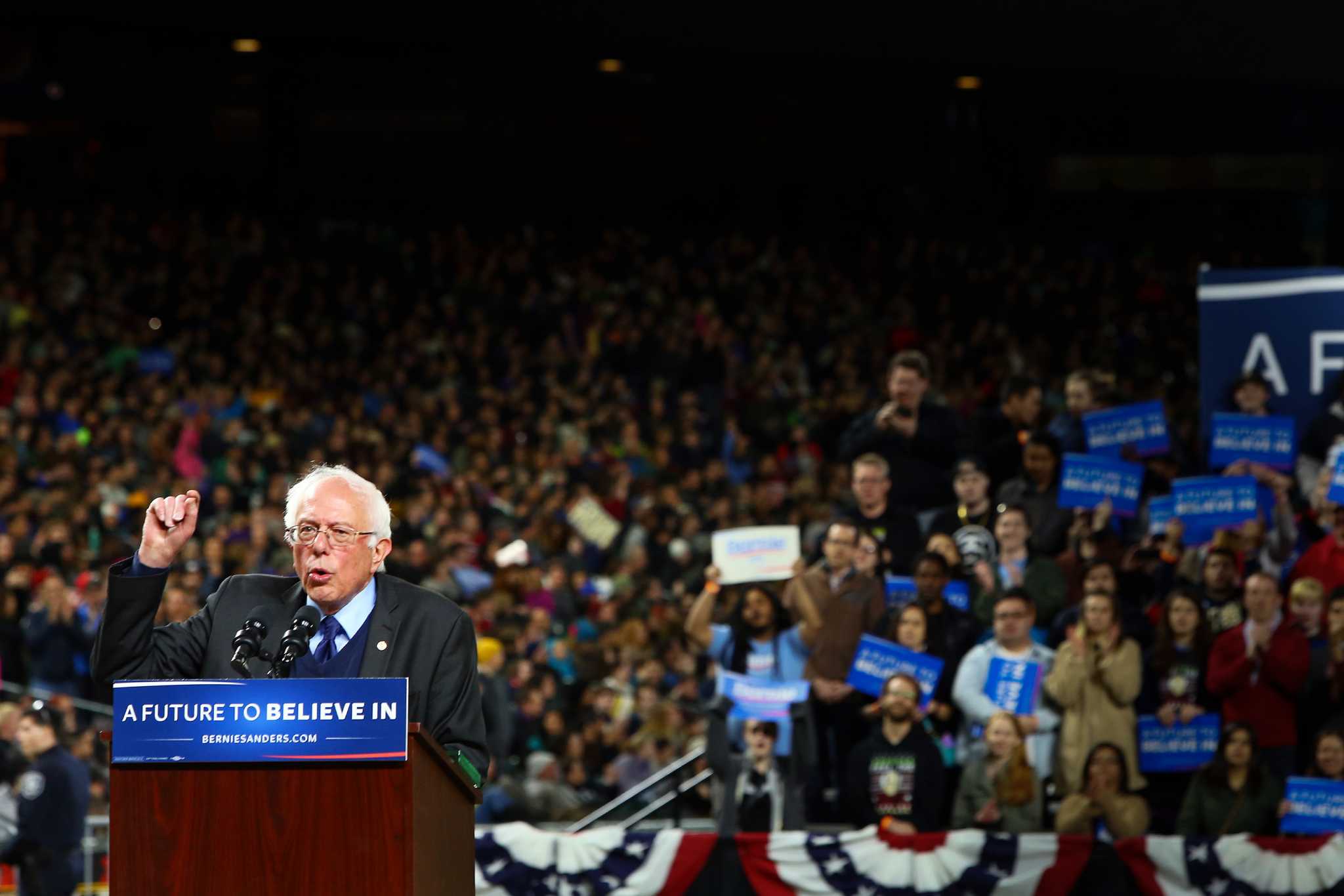 Bernie Sanders rally at Safeco Field