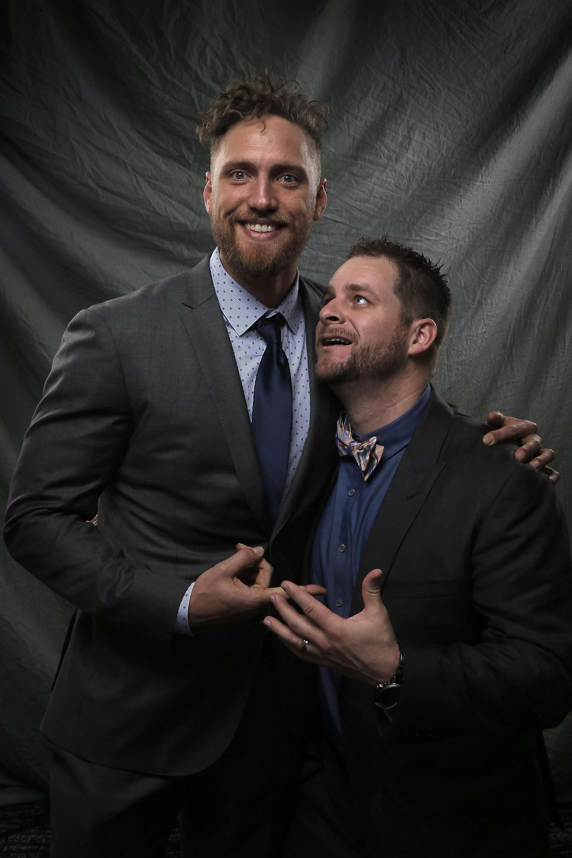 Hunter Pence, Stephen Vogt are having a ball