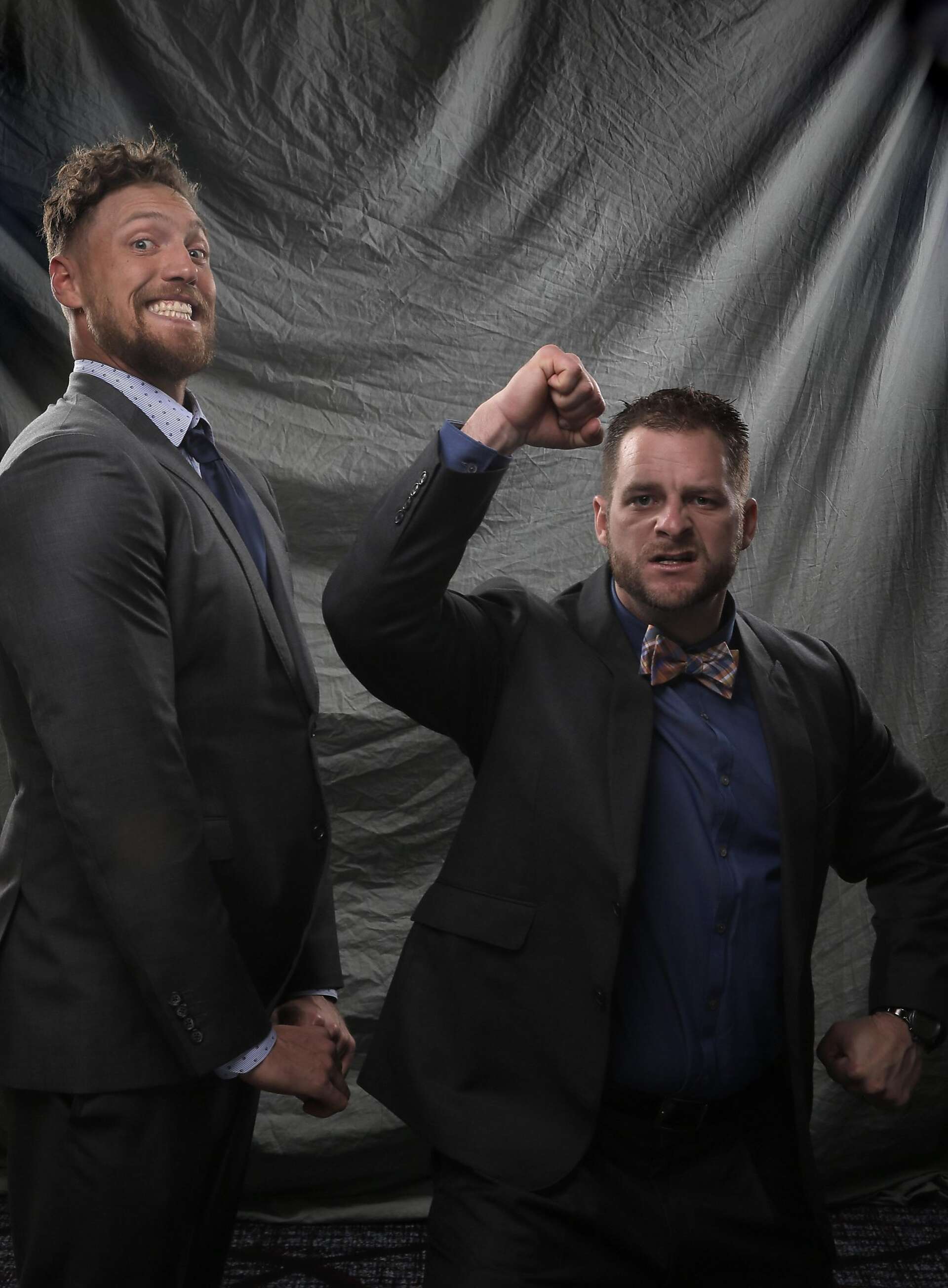 Hunter Pence, Stephen Vogt are having a ball