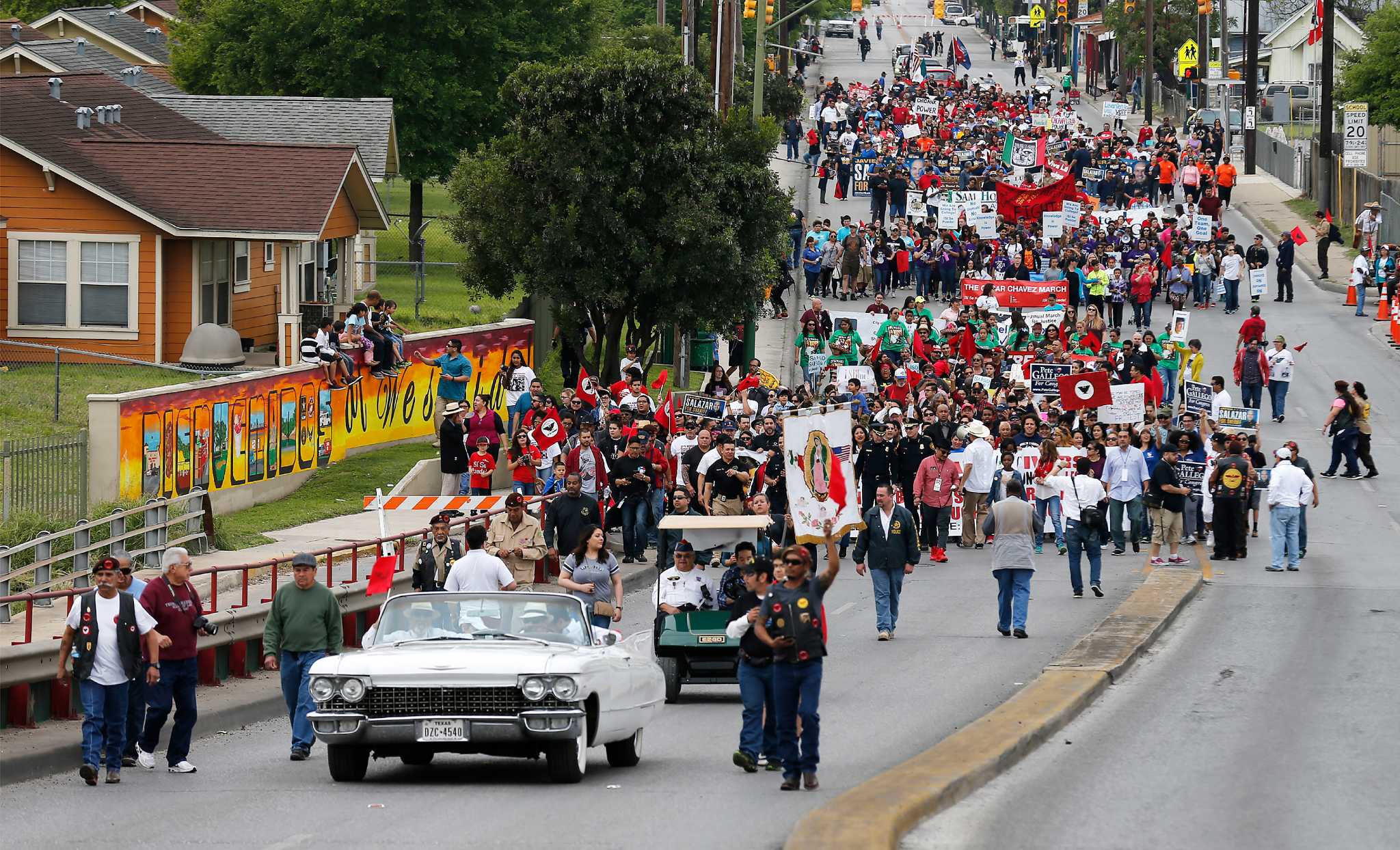 Cesar Chavez march 20th anniversary comes during turbulent year